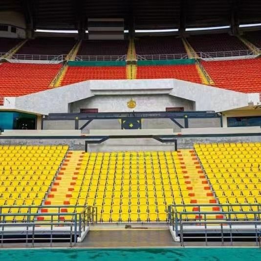 Fixed Plastic Stadium Seating With Floor Mounted Wall Mounted Type