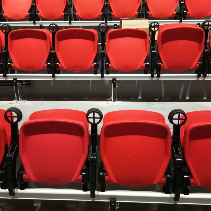 Fixed Tip Up Plastic Stadium Chair with 5 Years Warranty