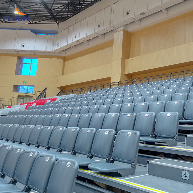 Customizable Retractable Bleacher Seating with 4-10 Rows