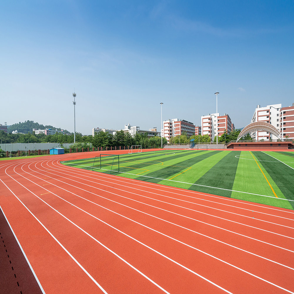 Rubber EPDM SBR Athletic Running Tracks With Sandwich System IAAF ...